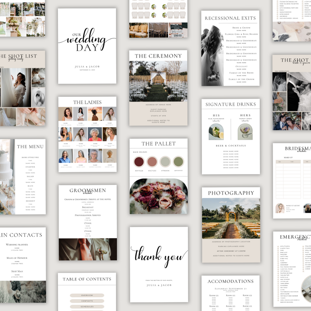 Wedding Day Binder - Download now! – My Digital Darling