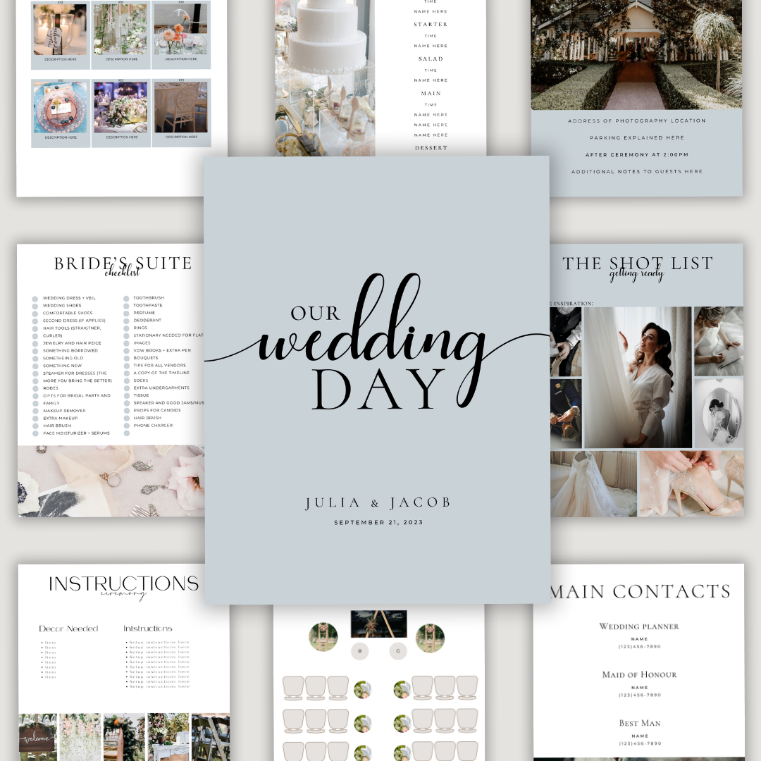 Wedding Day Binder - Download now! – My Digital Darling