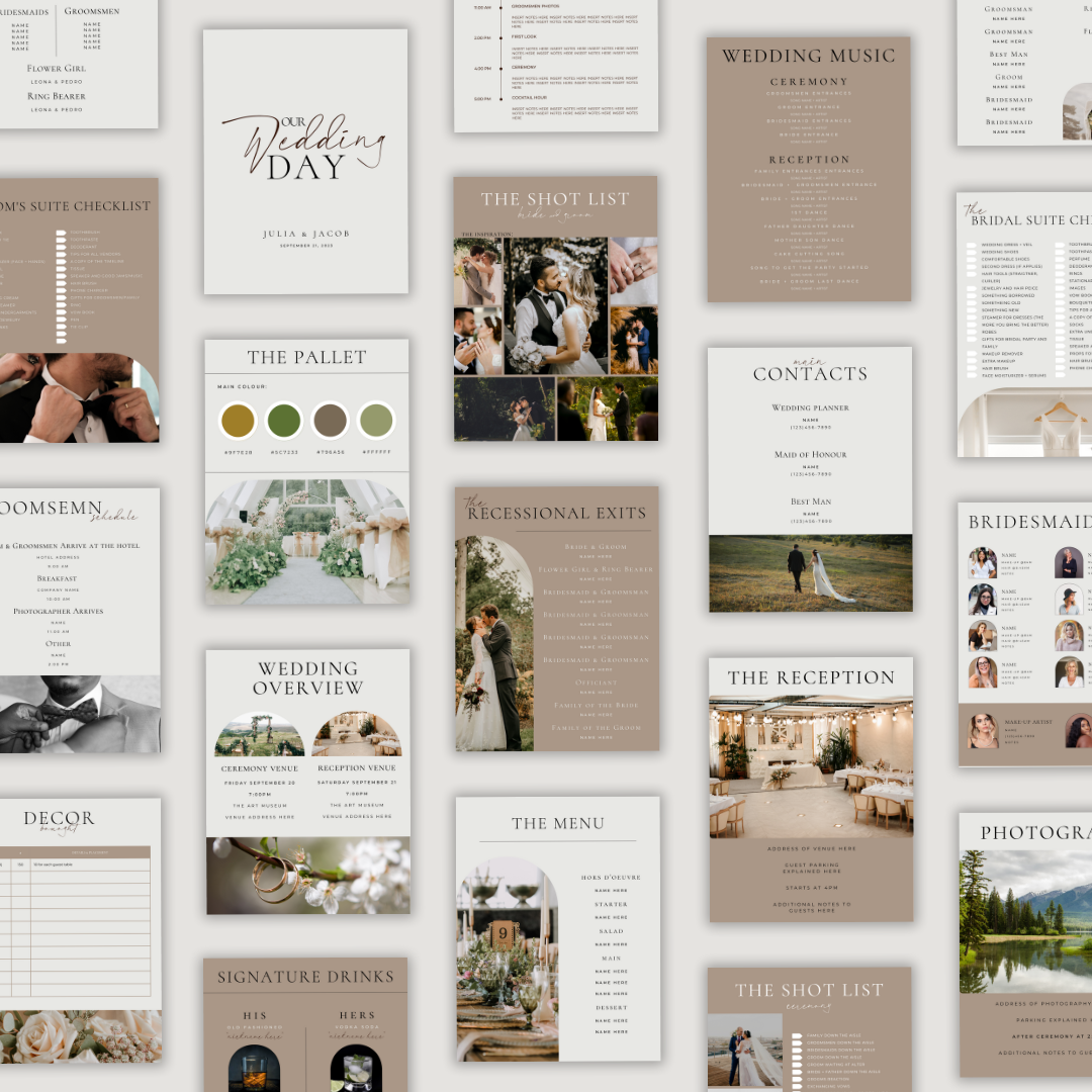Day of Wedding Binder - DOWNLOAD NOW – My Digital Darling