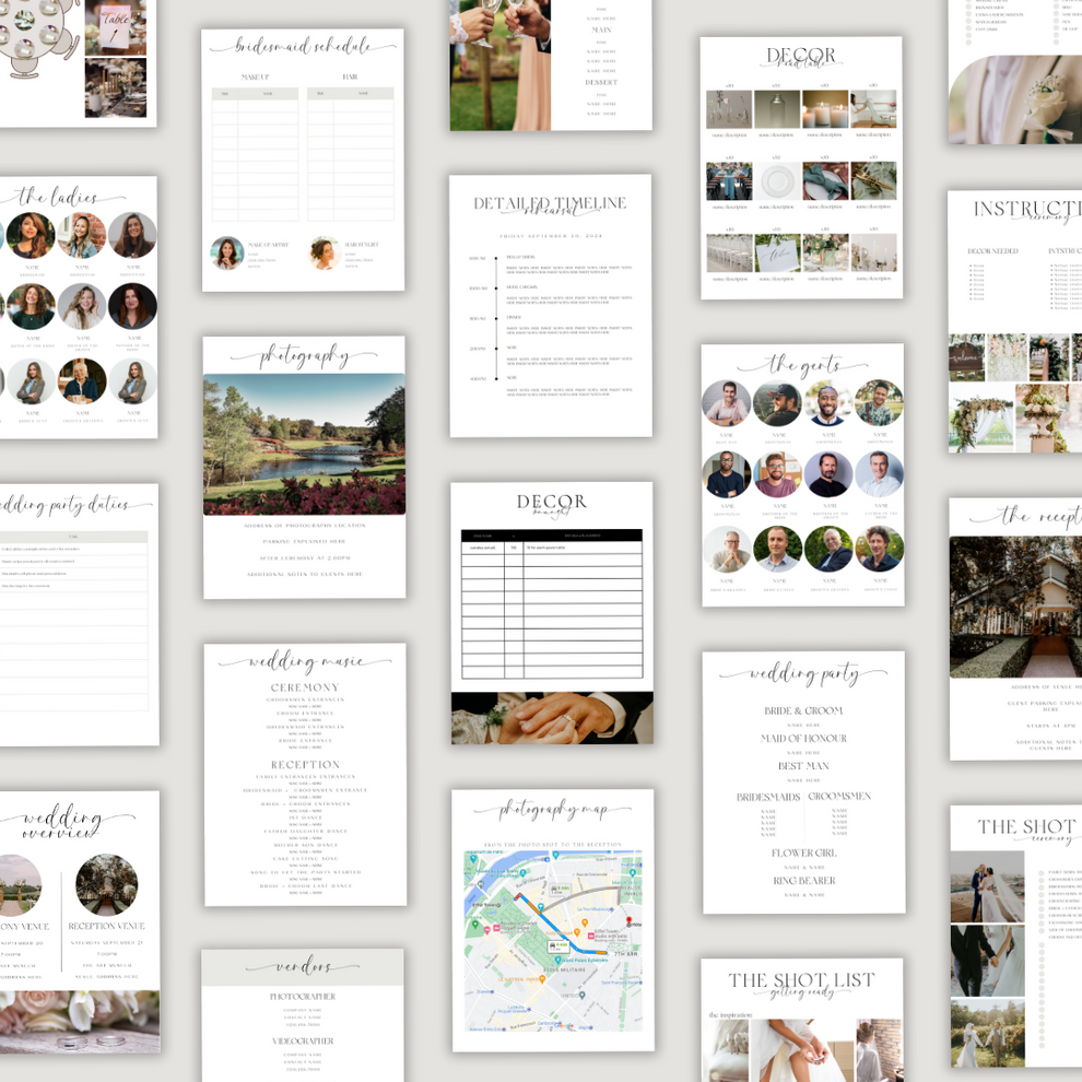 Wedding Day Binder - Download now! – My Digital Darling