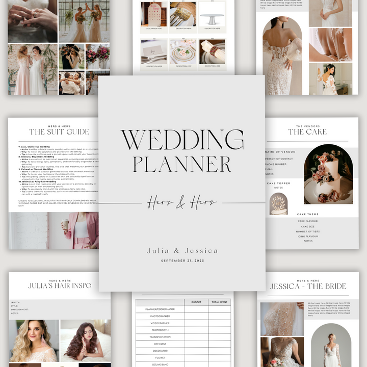 Digital Wedding Planners | Customizable Templates for Brides – My ...